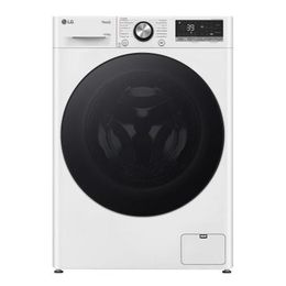 LG Waschtrockner mit 1.400 U./Min. EEK D/A 10 kg Waschen 6 kg Trocknen Weiß mit schwarzem Bullaugenring W4WR70X6Y W4WR70X6Y DE