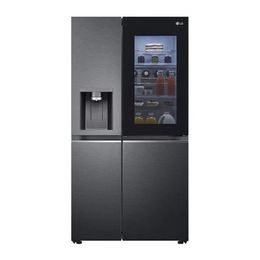 LG SidebySide mit InstaView DoorinDoor Craft Ice Kugeln Eis, Crushed Ice und Wasserspender 635 Liter Kapazität Energieeffizienzklasse E Festwassera