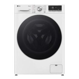 LG Waschtrockner mit 1.400 U./Min. EEK D/A 10 kg Waschen 6 kg Trocknen Weiß mit silbernem Bullaugenring W4WR70X61 W4WR70X61