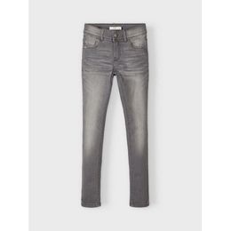 name it Regular-fit-Jeans Skinny Jeans Denim Hose NKFPOLLY 5546 in Grau