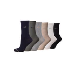 Camel Active Freizeitsocken aus einem nachhaltigen Baumwollmix (6-Paar) Logoprägung