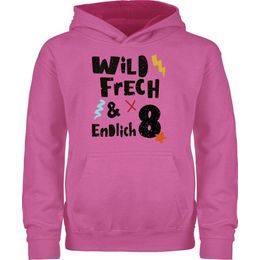 Shirtracer Hoodie Wild frech und endlich 8