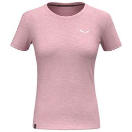 Salewa - Women's Eagle Minilogo Alpine Merino T-Shirt - Merinoshirt Gr 34 rosa