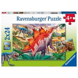 RAVENSBURGER VERLAG Ravensburger Kinderpuzzle - 05179 Wilde Urzeittiere - Puzzle für Kinder ab 4 Jah