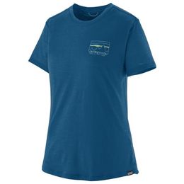 Patagonia - Women's Cap Cool Merino Graphic Shirt - Merinoshirt Gr M blau