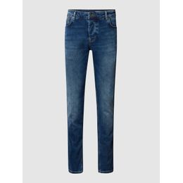 Review Slim Fit Jeans mit Stretch-Anteil