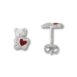 ONE ELEMENT Paar Ohrstecker Teddy Bär Ohrringe Ohrstecker aus 925 Silber, Damen Silber Schmuck Teddy-Bär, silberfarben