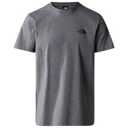 The North Face - S/S Simple Dome Tee - T-Shirt Gr S grau