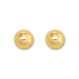 ONE ELEMENT Paar Ohrstecker Halb Kugel verbödet Ohrringe Ohrstecker aus 333 Gelbgold, Damen Gold Schmuck Halb-Kugel verbödet, goldfarben