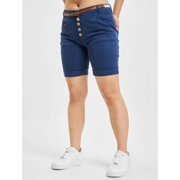 DEF Stoffhose DEF Damen Shorts (1-tlg), blau