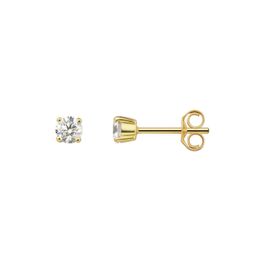 ONE ELEMENT Paar Ohrstecker 0.40 ct Diamant Brillant Ohrringe Ohrstecker aus 585 Gelbgold, Damen Gold Schmuck, goldfarben