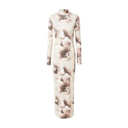 SOMETHINGNEW Kleid 'THEODORA' Damen Größe 36 sand / taupe / anthrazit Winterkleid