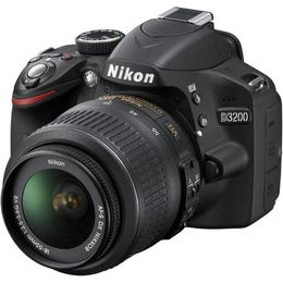Spiegelreflexkamera Nikon D3200 Schwarz + Objektiv Nikon AF-S DX Nikkor 18-55 mm f/3.5-5.6G VR