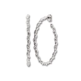 ONE ELEMENT Paar Creolen Ohrringe Creolen aus 925 Silber, Damen Silber Schmuck, silberfarben