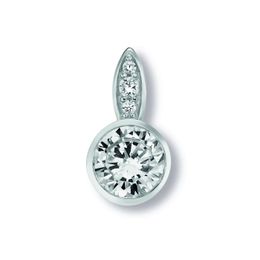 ONE ELEMENT Kettenanhänger Zirkonia Anhänger aus 925 Silber, Damen Silber Schmuck, silberfarben