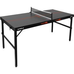 Joola Mini-Tischtennisplatte Midsize FA, Tischtennistisch im modernen Design inklusive Tischtennisnetz - 12 kg, schwarz