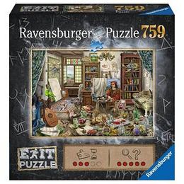 Ravensburger EXIT PUZZLE Das Künstleratelier Puzzle, 759 Teile