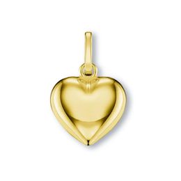 ONE ELEMENT Kettenanhänger Herz Herz Anhänger aus 333 Gelbgold, Damen Gold Schmuck Herz, goldfarben