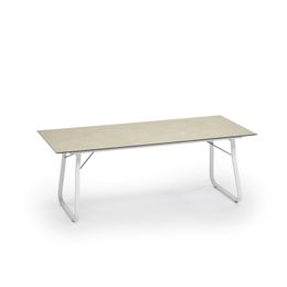 Weishäupl Weishäupl Ahoi Tisch HPL-Platte Aluminiumgestell pulverbeschichtet 200x90 cm Beige HPL/Aluminium