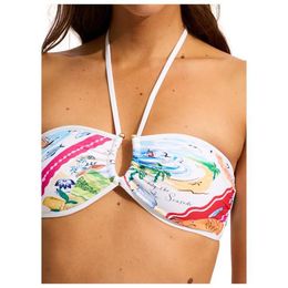 Seafolly - Women's Wish You Were Here Ring Front Bandeau - Bikini-Top Gr 38 weiß