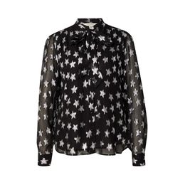 River Island Bluse Damen Größe XL schwarz / silber