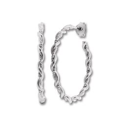 ONE ELEMENT Paar Creolen Ohrringe Creolen aus 925 Silber, Damen Silber Schmuck, silberfarben