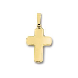 ONE ELEMENT Kettenanhänger Kreuz Anhänger aus 333 Gelbgold, Damen Gold Schmuck, goldfarben