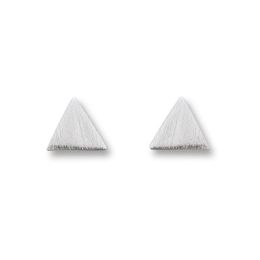 ONE ELEMENT Paar Ohrstecker Dreieck Ohrringe Ohrstecker aus 925 Silber, Damen Silber Schmuck Dreieck, silberfarben