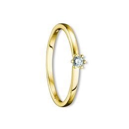 ONE ELEMENT Diamantring 0.07 ct Diamant Brillant Ring aus 585 Gelbgold, Damen Gold Schmuck, goldfarben