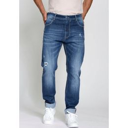 Gang Loose-fit-Jeans 94ALESSIO mit modischen, weiten Beinverlauf, blau