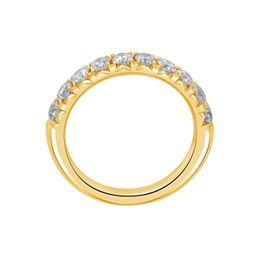 ONE ELEMENT Diamantring 0.25 ct Diamant Brillant Memoire Ring aus 585 Gelbgold, Damen Gold Schmuck Memoire, goldfarben