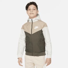 Nike Sportswear Windrunner Jacke mit Kapuze für ältere Kinder - Grau
