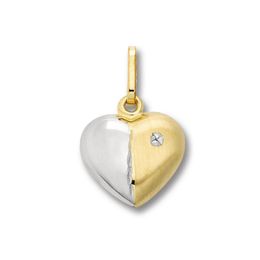 ONE ELEMENT Kettenanhänger Herz Herz Anhänger aus 333 Gelbgold, Damen Gold Schmuck Herz, goldfarben