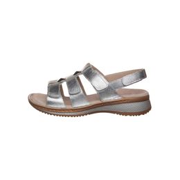 Ara Shoes Leder-Sandalen in Silber - 36