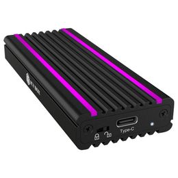 ICY BOX Festplatten-Gehäuse USB Type-C™ Gehäuse für M.2 NVMe SSD mit RGB