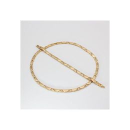 ELLAWIL Collier-Set Edelstahlkette Damenhalskette Schmuckset Collier & Armband Halskette (aus goldfarbenen Edelstahl