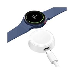 Wigento Tragbares Kabelloses Magnetisches Ladegerät für Samsung Galaxy Watch Stromadapter