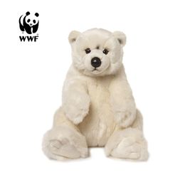 WWF Plüschtier Eisbär (sitzend, 22cm) lebensecht Kuscheltier Stofftier