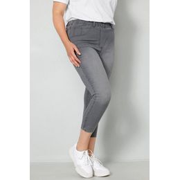 MIAMODA Lederimitathose 7/8-Jeggings Elastikbund