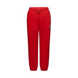 Esprit Jogger Pants Fleece-Jogginghose mit Logo-Aufnäher