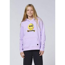 emoji Sweatshirt mit verliebtem Grinsegesicht-Print