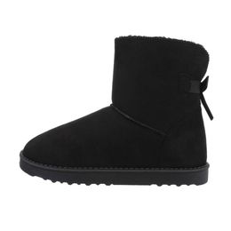 Ital-Design Damen Snowboots Freizeit Snowboots Flach Flache Stiefeletten in Schwarz