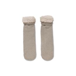Tchibo Hausschuh-Socken - Weiss/Meliert - Gr.: 37