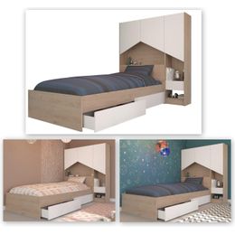 Parisot Jugendzimmer-Set, (Set, 3-St), beige