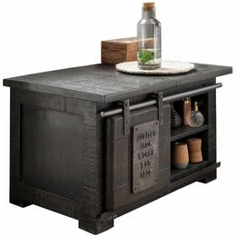 Couchtisch Truhe Massivholz Mango 76 x 51 cm - emanuel - Die Möbelfundgrube