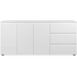 Die Möbelfundgrube - Sideboard mit 3 Schubladen - weiß matt 178 cm - image