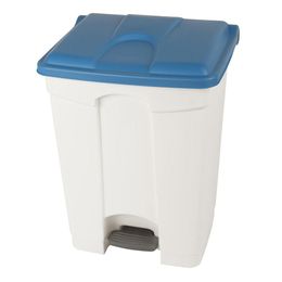 Probbax Treteimer, Volumen 70 l, BxHxT 505 x 675 x 415 mm, weiß, Deckel blau