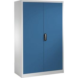 C+P ACURADO Universalschrank, BxT 1200 x 600 mm, lichtgrau / enzianblau