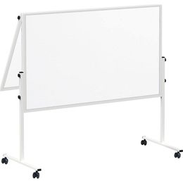 Maul Moderationstafel Maulsolid, fahrbar, klappbar, Papierfarbe Weiß