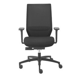 Dauphin Bürostuhl SHAPE ECONOMY2, schwarz, Netz-Rückenlehne, Rückenlehnenhöhe 610 mm